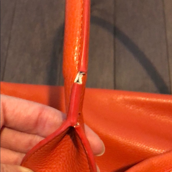 Lionel | Bags | Deep Orange Vegan Leather Studded Bag | Poshmark